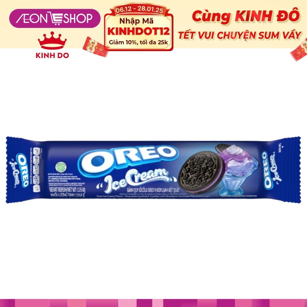 Bánh Oreo Vị Kem Việt Quất 119.6g