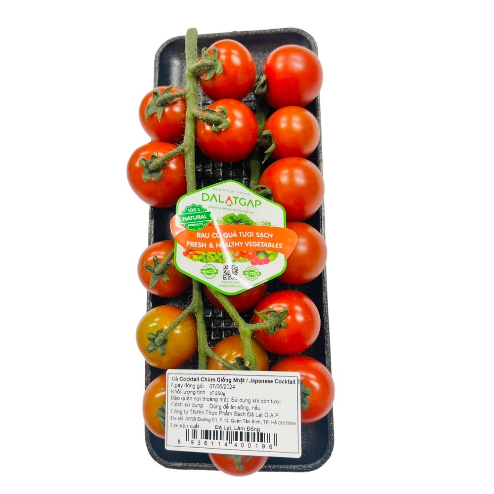 Cà Chua Cocktail Giống Nhật Chùm Đà Lạt G.A.P 250g