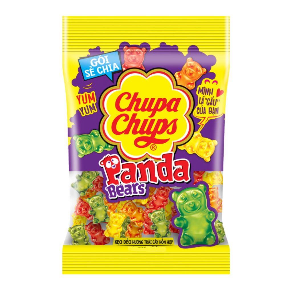 Kẹo Dẻo Chupa Chups Hương Trái Cây Panda Bears 90g