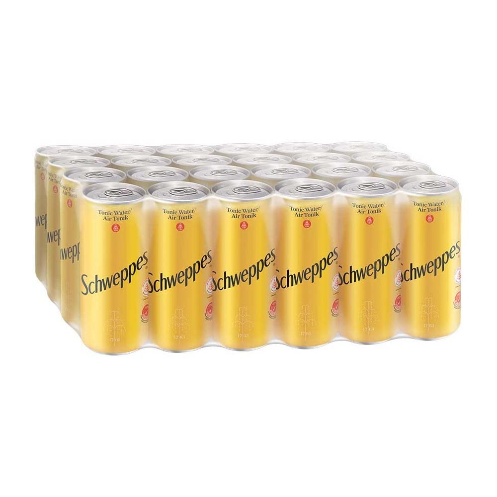 Thùng 24 lon nước soda Schweppes Tonic lon 330ml - AEONESHOP