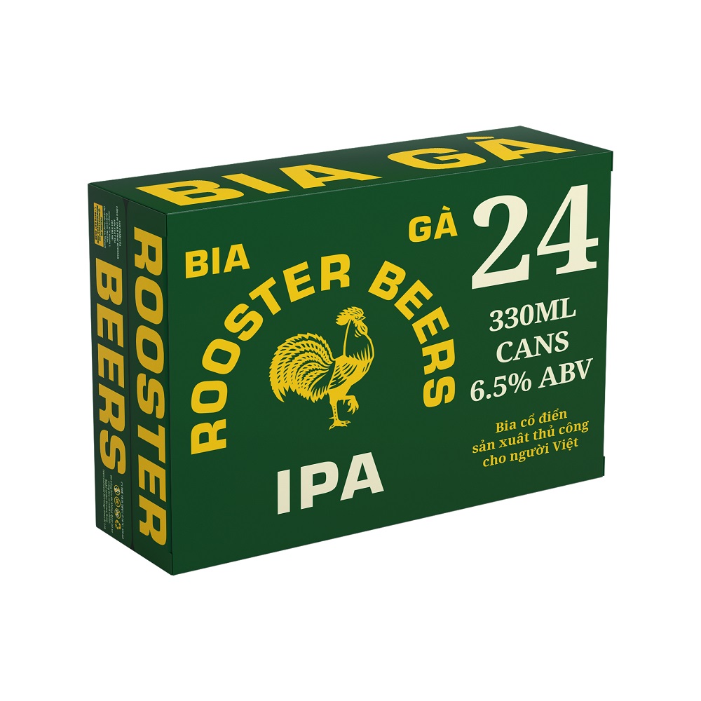 Thùng 24 Lon Bia IPA Rooster 330ml