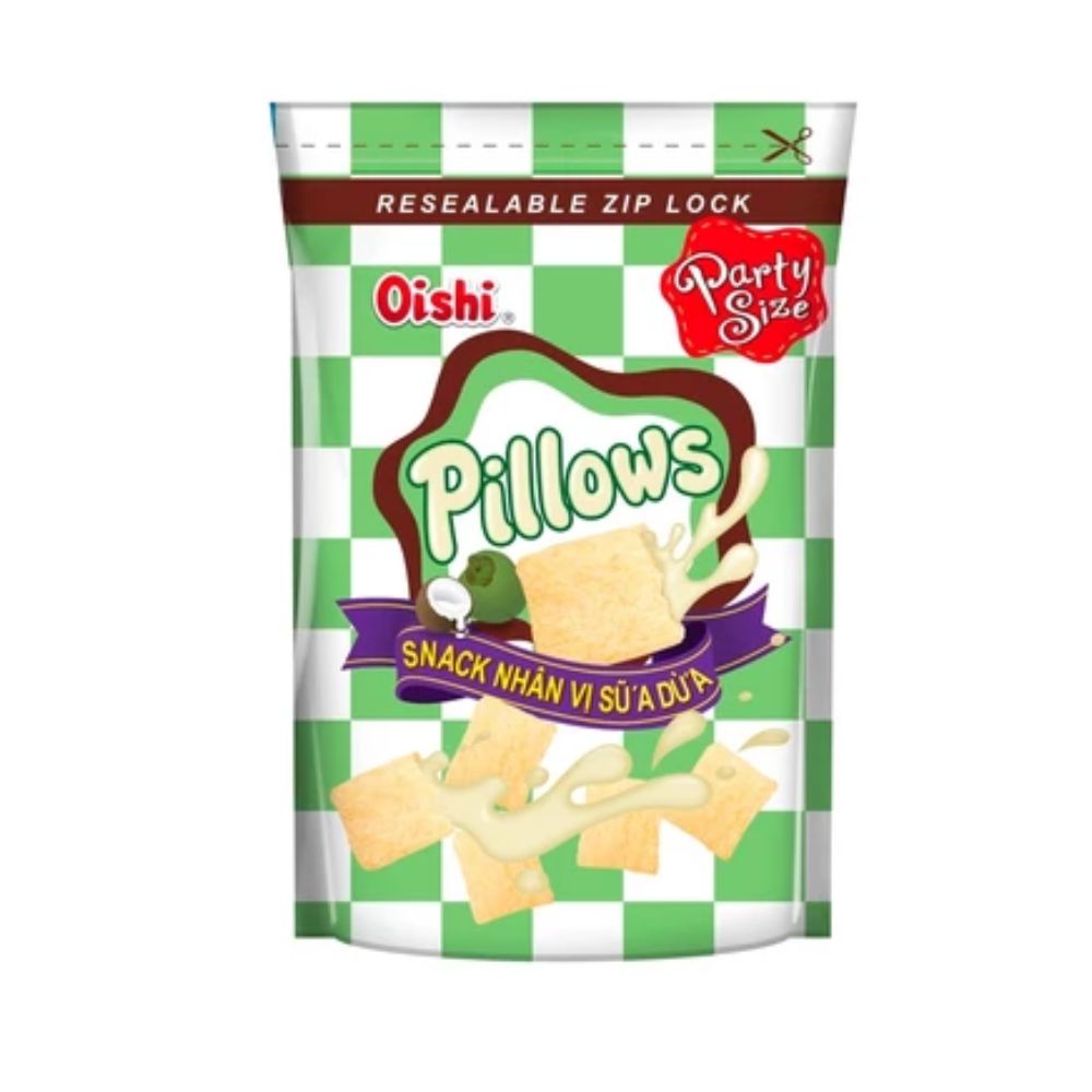 Bánh Pillows Oishi Nhân Sữa Dừa 85g
