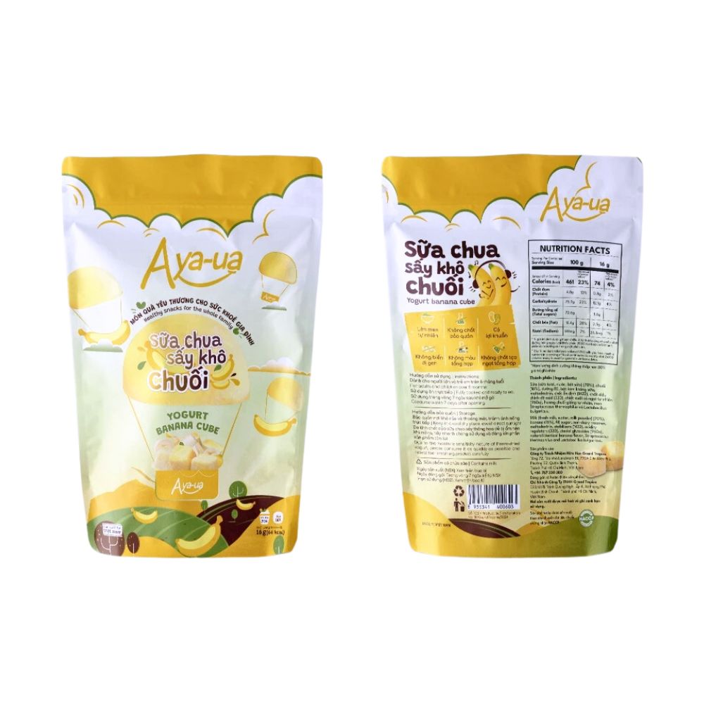 Sữa Chua Sấy Khô Chuối Aya-Ua 16g