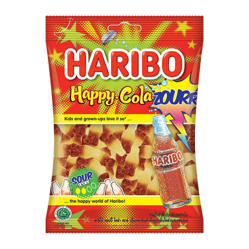 Kẹo Dẻo Happy Cola Sour Fresh Haribo 80g