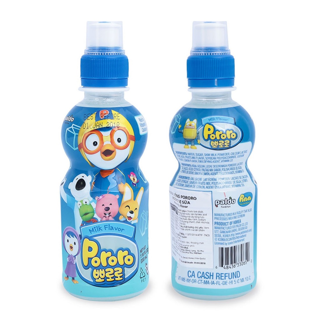 Nước Uống Pororo Hương Vị Sữa 235ml
