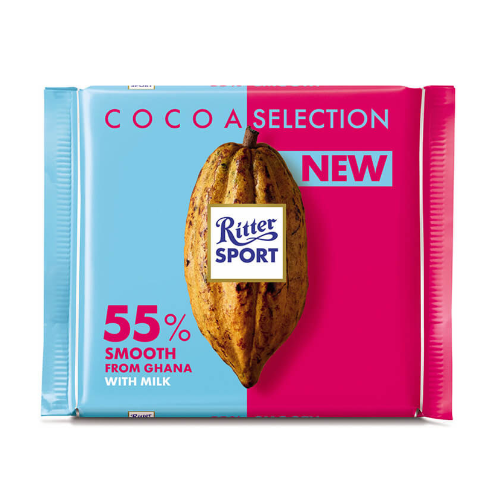 Socola Sữa 55% Cacao Ritter Sport 100g