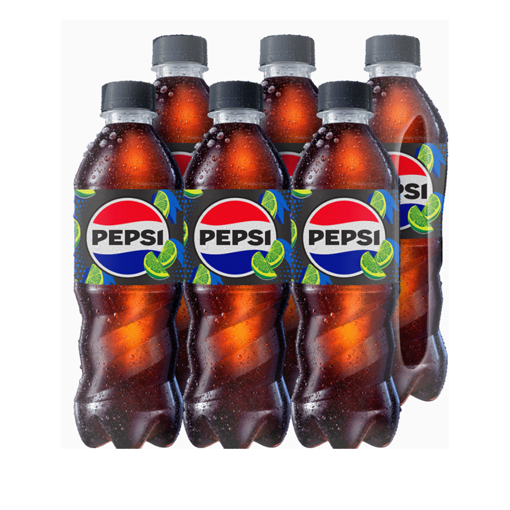 Lốc 6 Nước Giải Khát Pepsi Zero Calo Hương Chanh 390ml x 6