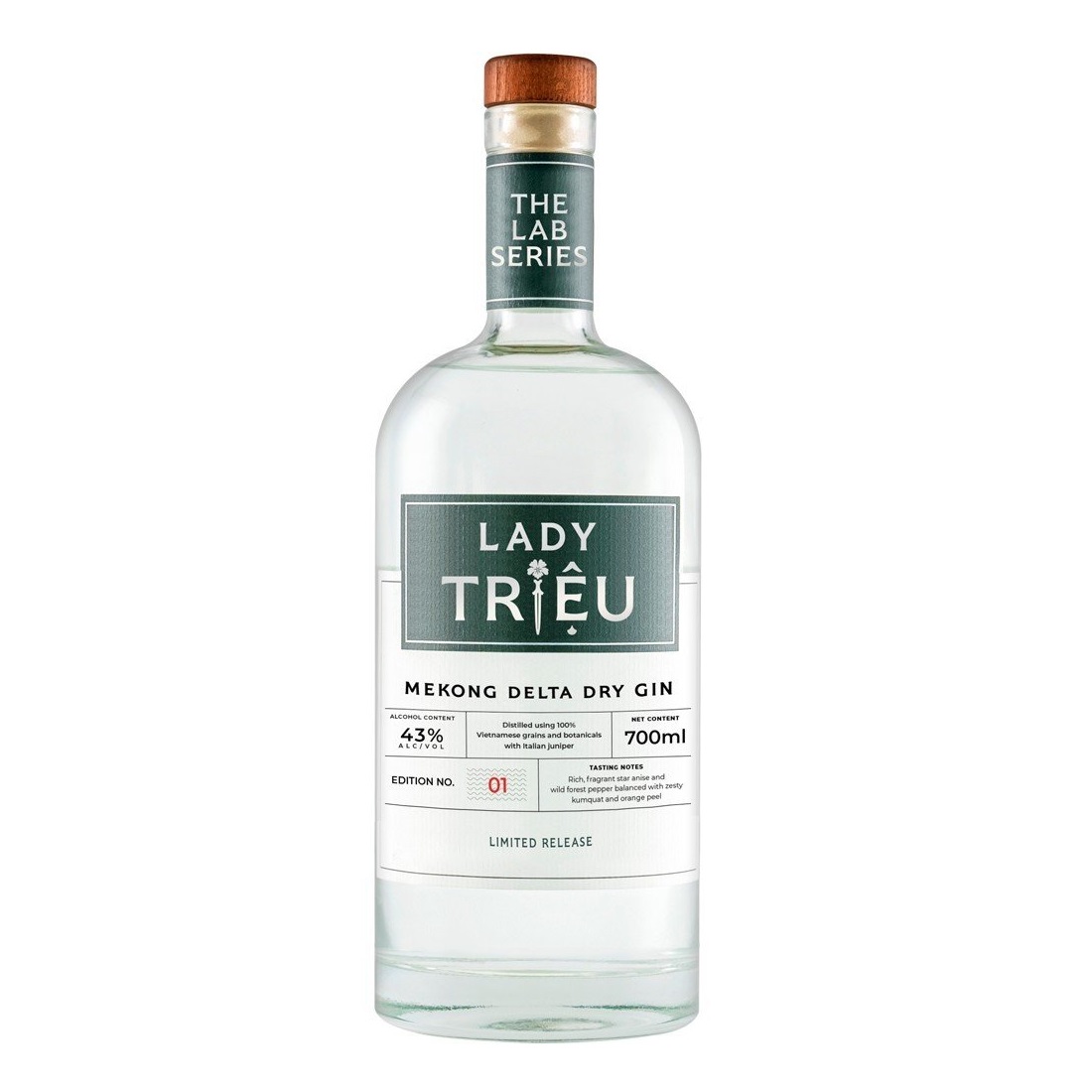 Rượu Lady Triệu Lab Series Mekong Dry Gin 700ml