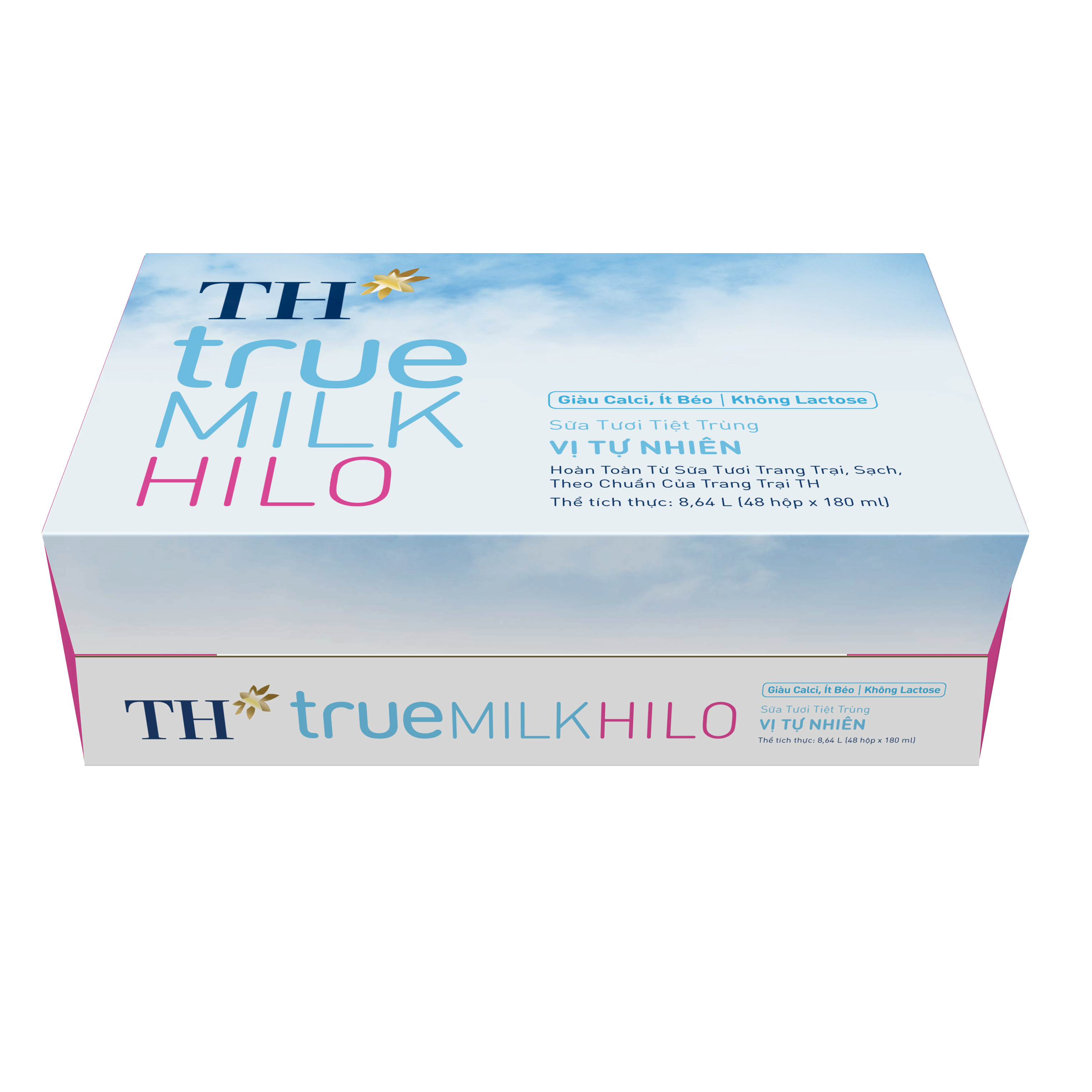 Thùng 12 Sữa TH True Milk Tiệt Trùng True Milk Hilo 180mlx4