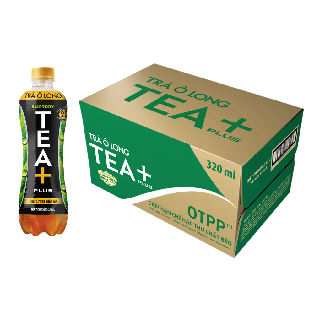 Thùng 24 Chai Trà Olong Tea+ 320ml
