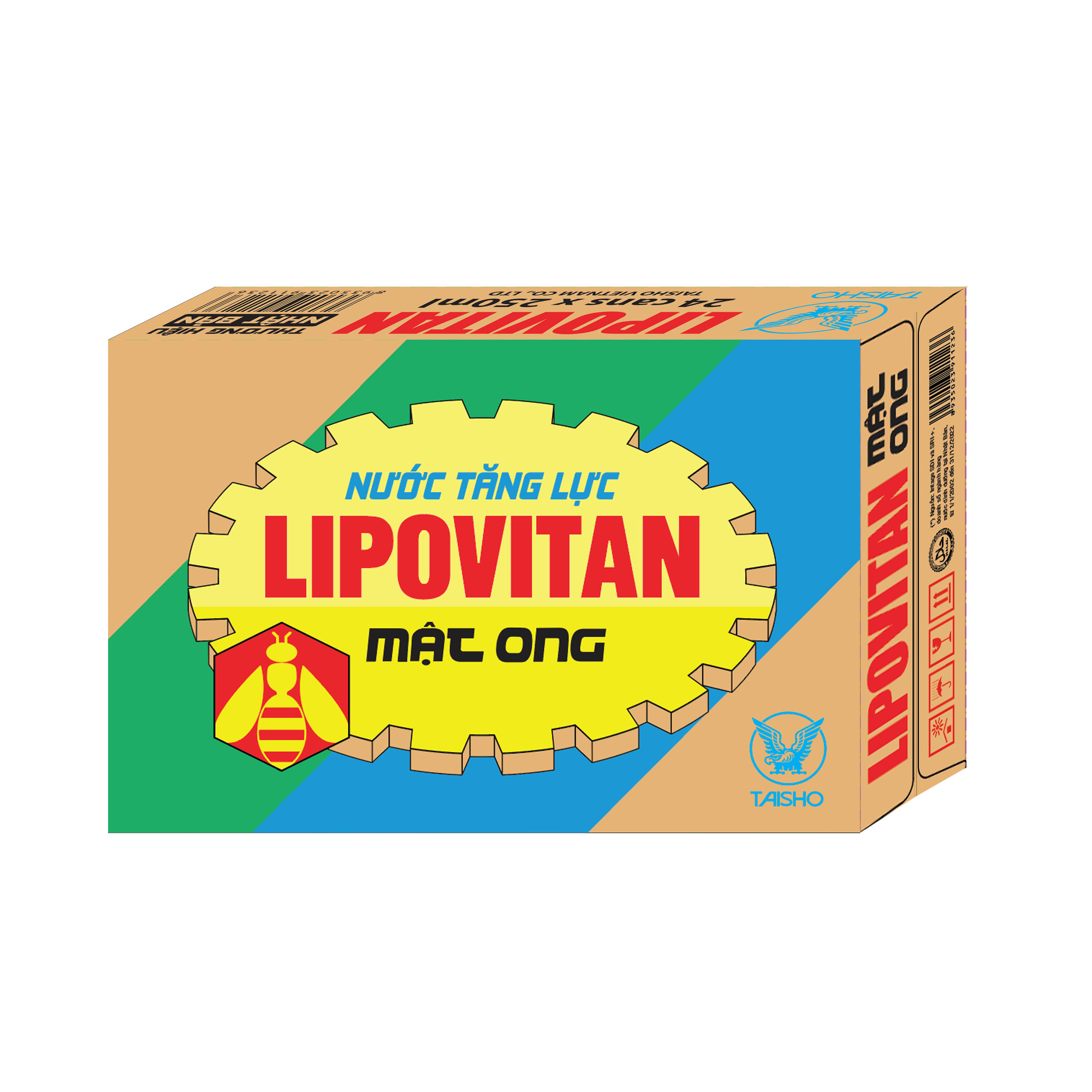 Thùng 24 lon nước tăng lực mật ong Lipovitan lon 250ml - AEONESHOP