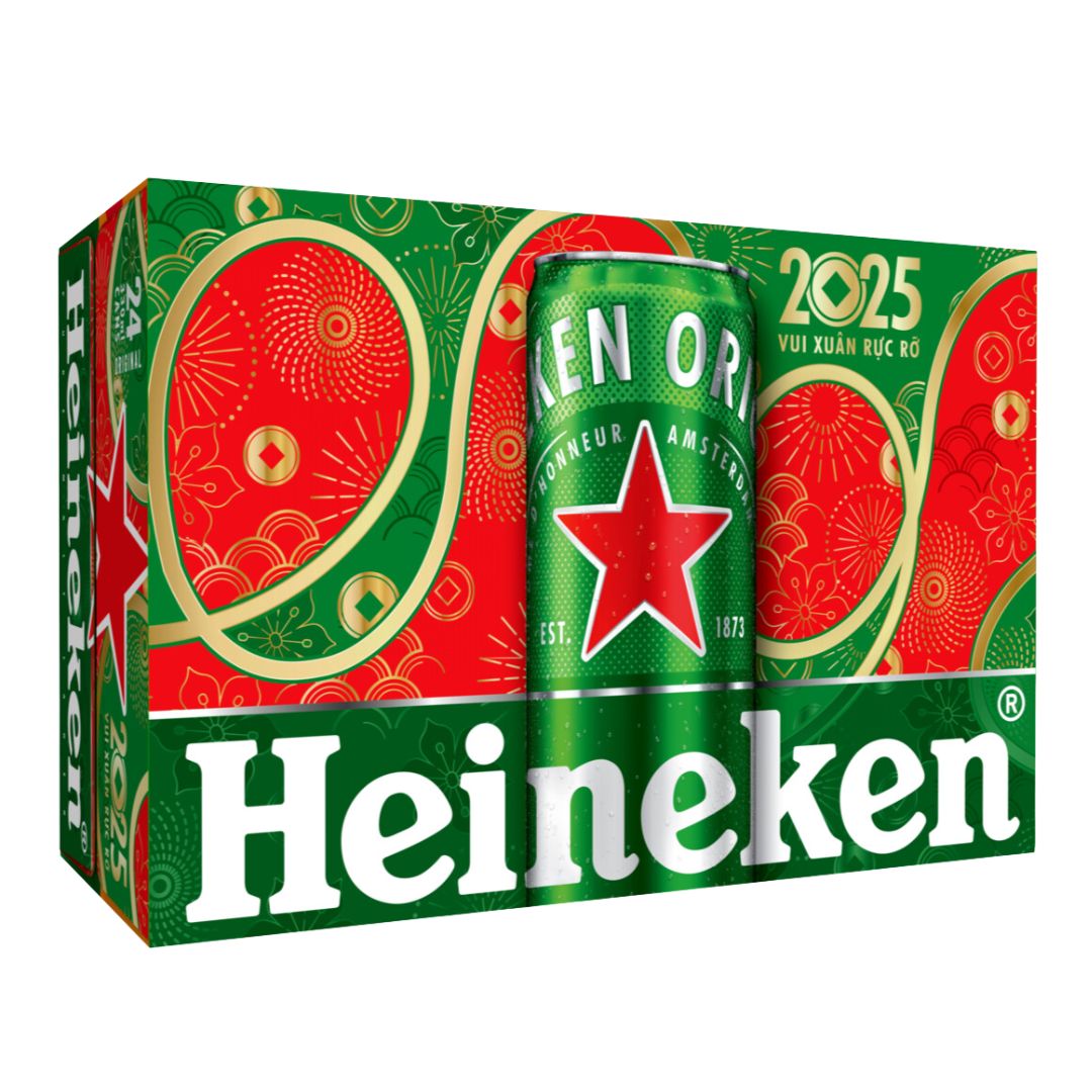 Thùng bia Heineken Sleek lon cao 330ml x 24 lon chính hãng - Giá tốt ...