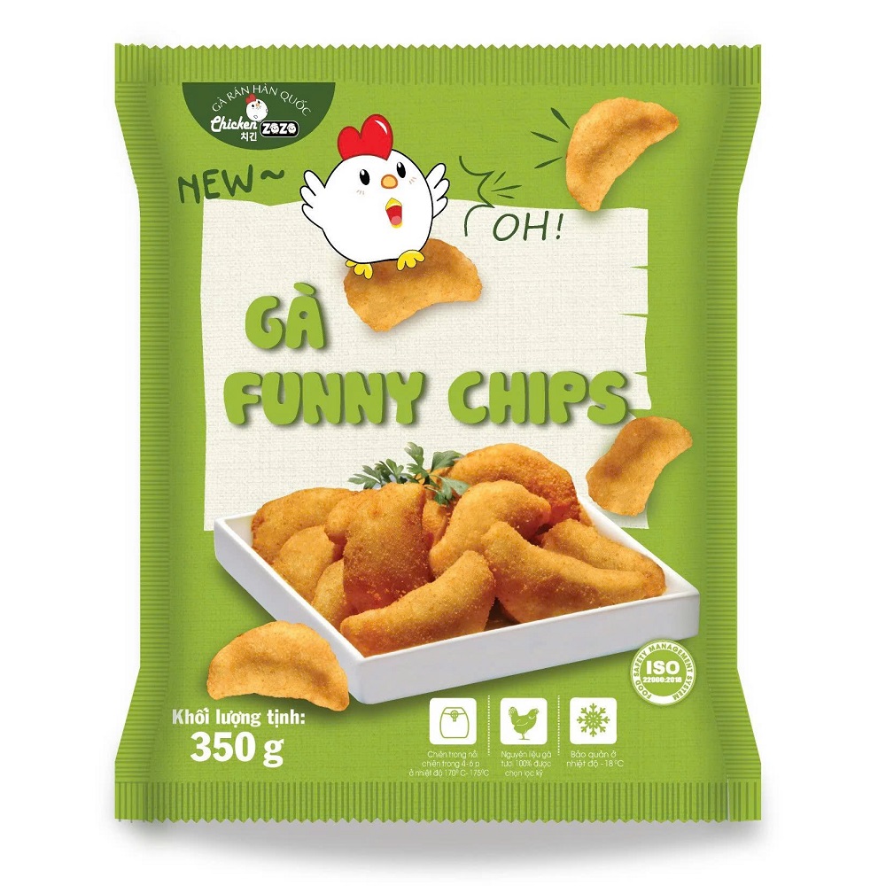 Gà Funny Chips Chicken Zozo PCI 350g
