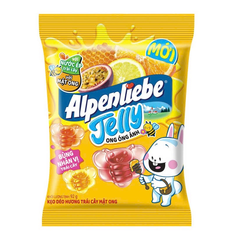 Kẹo Dẻo Jelly Hương Trái Cây Mật Ong Alpenliebe 92g