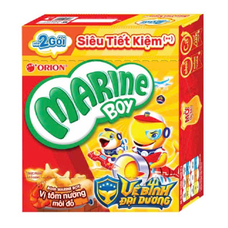 Combo Bánh Marine Boy Vị Tôm 2P Orion (70g)