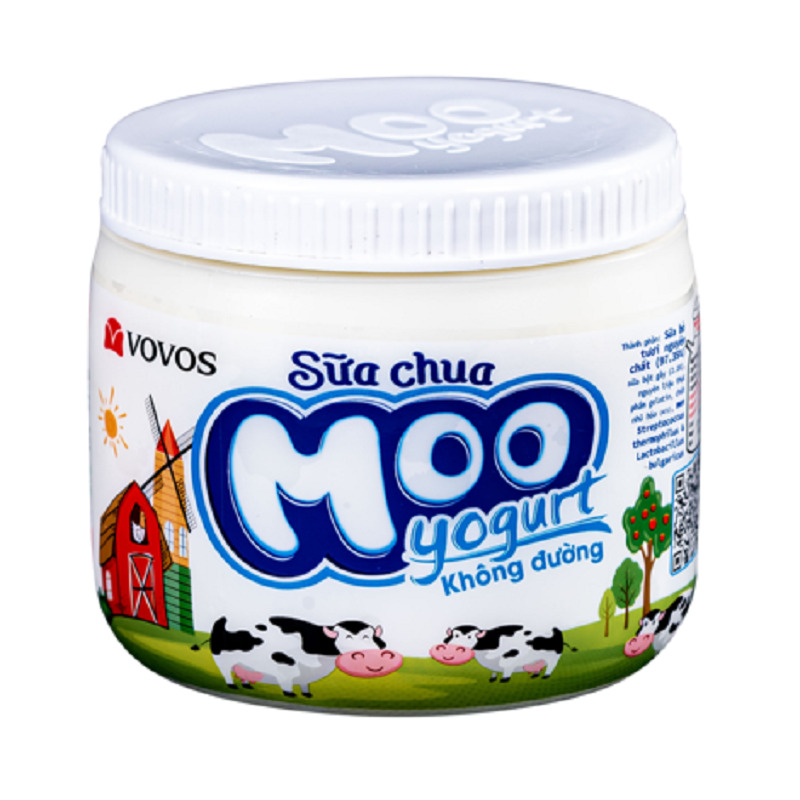 Sữa Chua Ăn Không Đường Moo Yogurt 450g