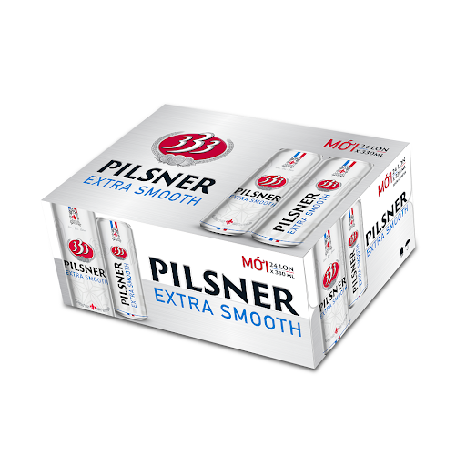 Thùng 24 Lon Bia 333 Pilsner 330Ml