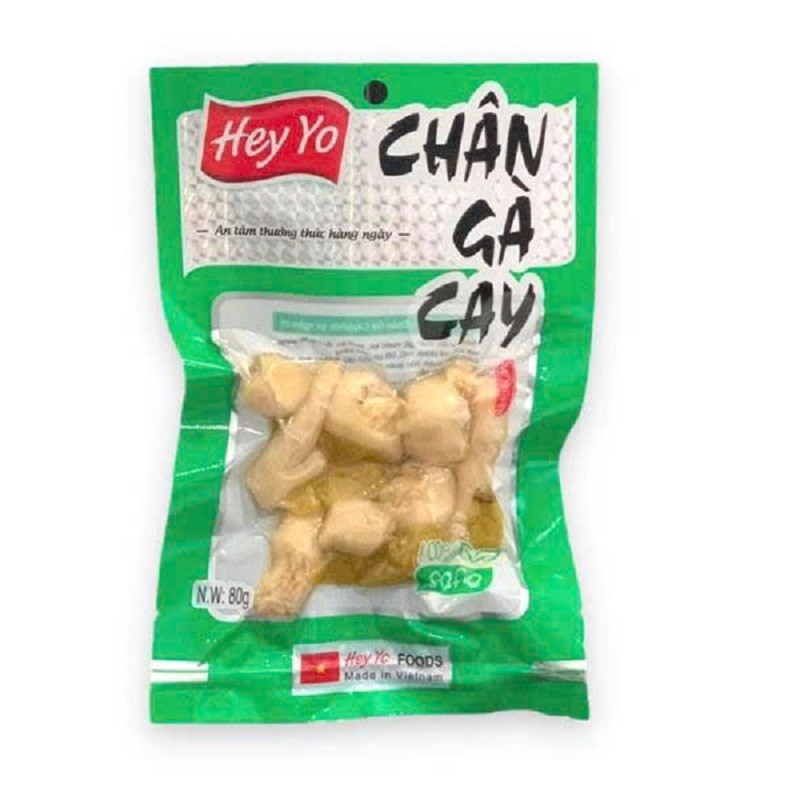 Chân Gà Cay Ớt Xanh Hey Yo 80g
