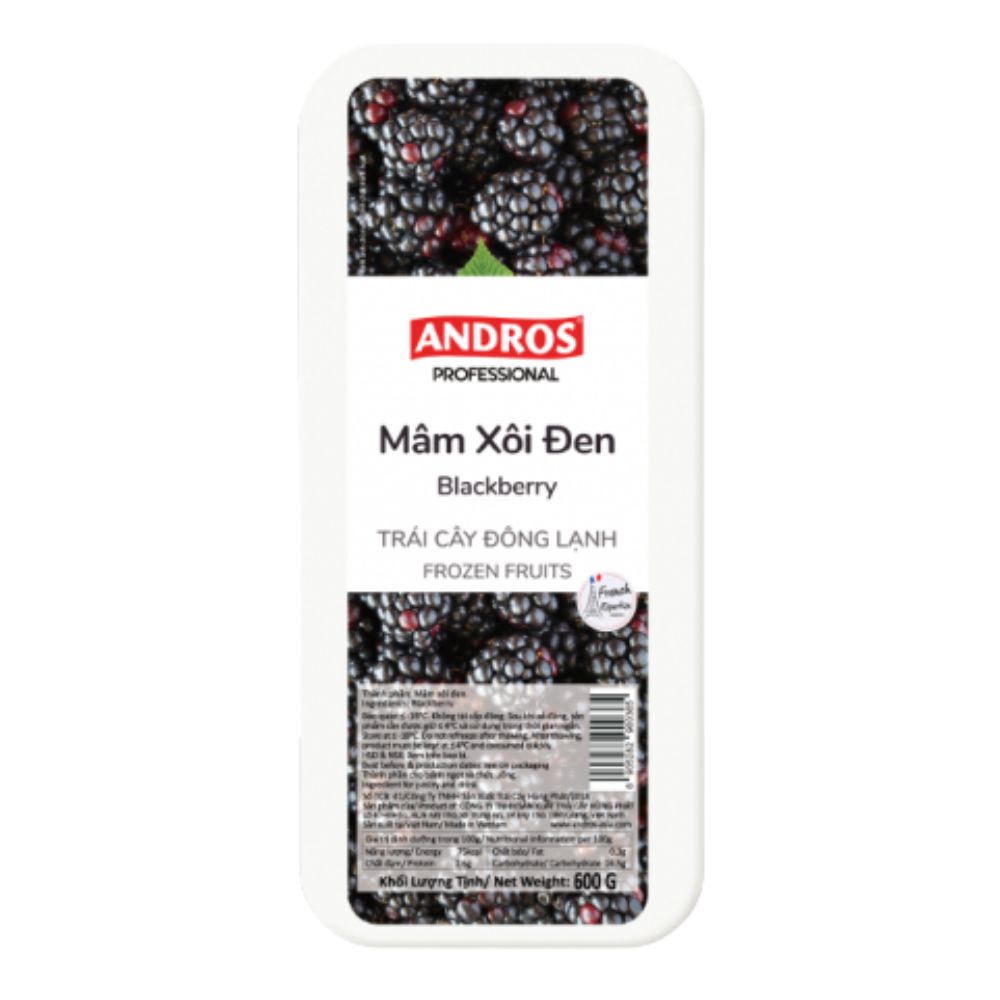 Mâm Xôi Đen Đông Lạnh Andros 600g