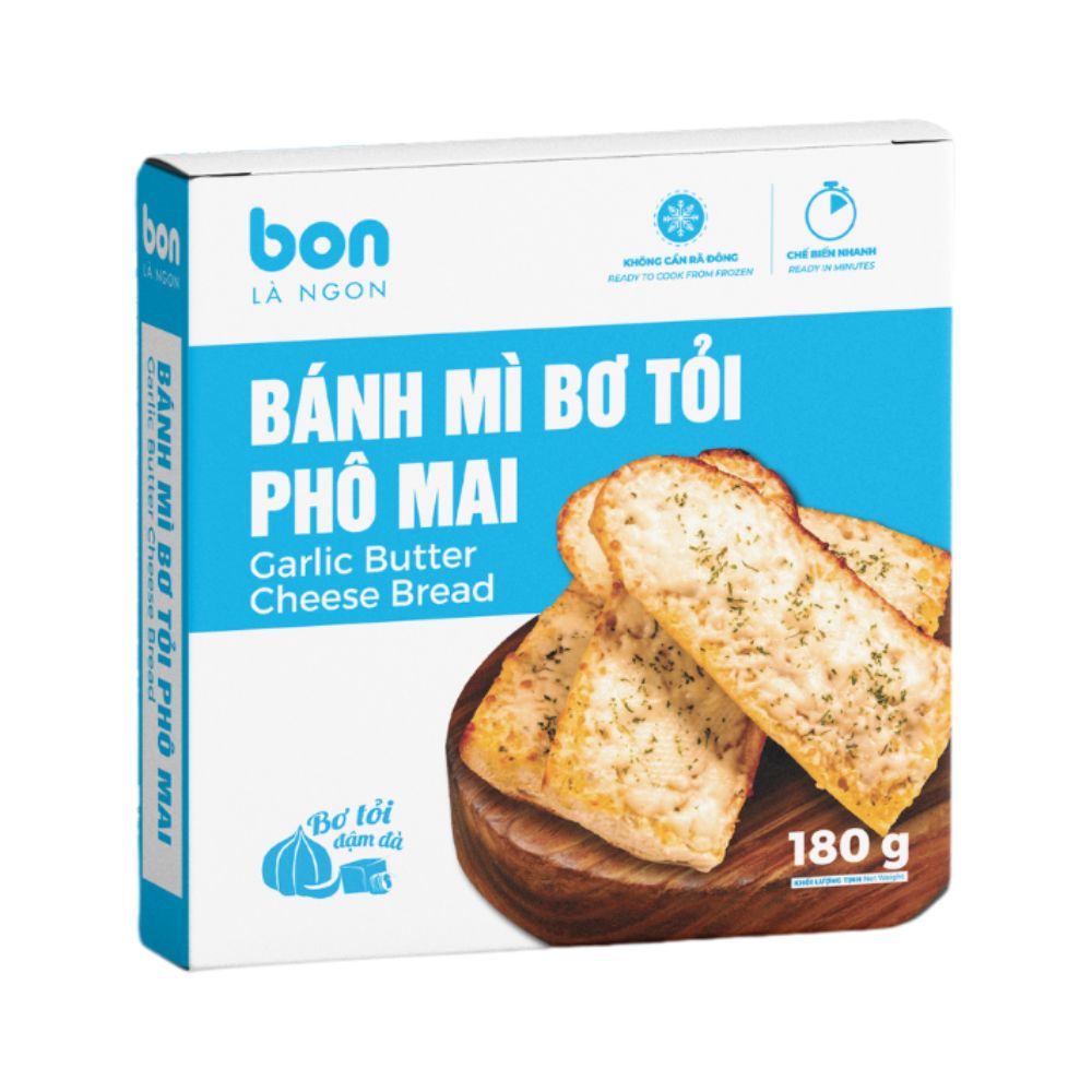 Bánh Mì Bơ Tỏi Phô Mai Bon Là Ngon 180g
