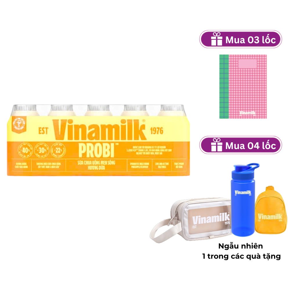 Sữa Chua Uống Probi Vị Dứa 5 x 65ml