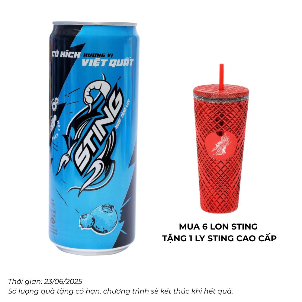 Nước Tăng Lực Sting Hương Vị Việt Quất