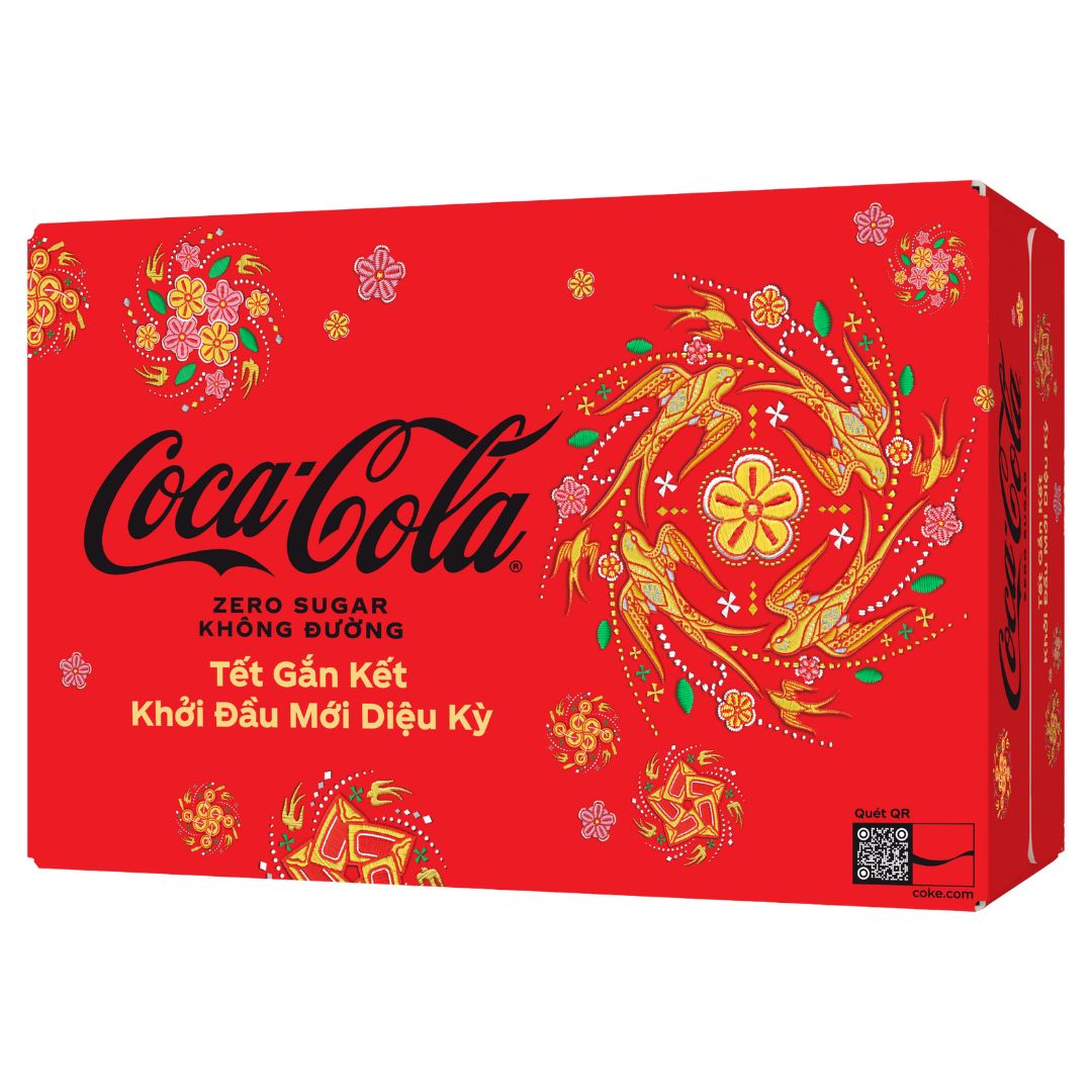 Thùng 24 Lon Nước Giải Khát Coca Cola Zero Sugar 320ml
