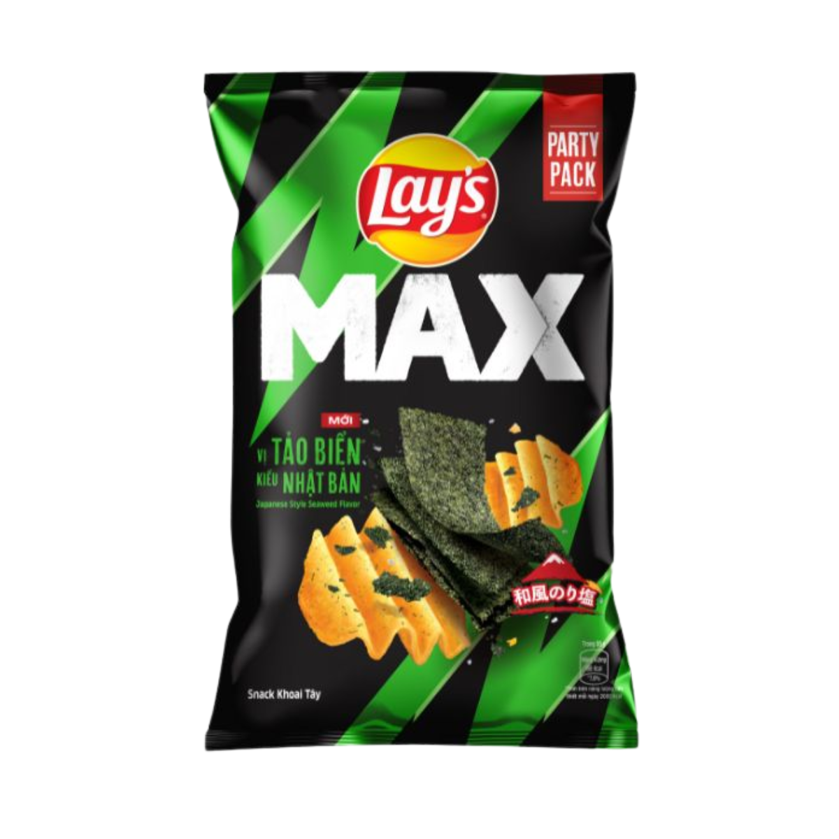 Bánh Snack Lay'S Max Vị Tảo Biển Kiểu Nhật Bản 75g
