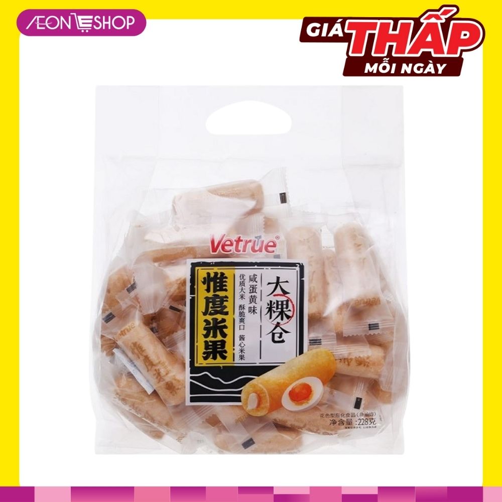 Bánh Gạo Vetrue Vị Lòng Đỏ Trứng Muối 228g