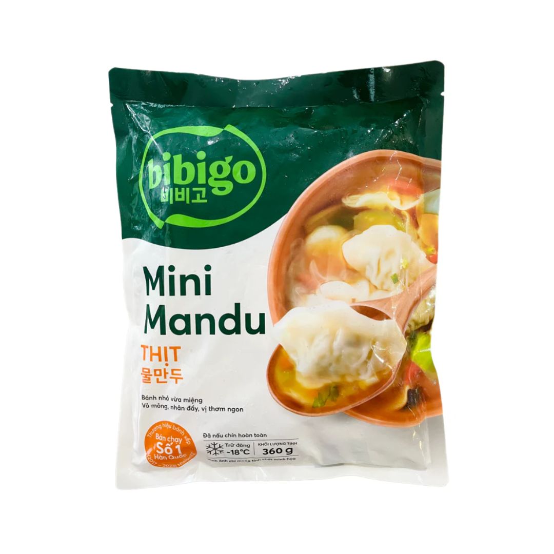 Bánh Mandu Mini Bibigo Nhân Thịt 360g