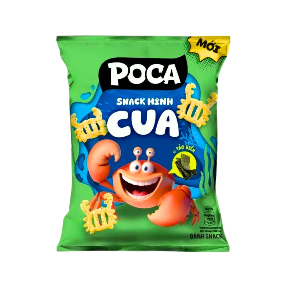 Snack Hình Cua Poca Vị Tảo Biển 60g