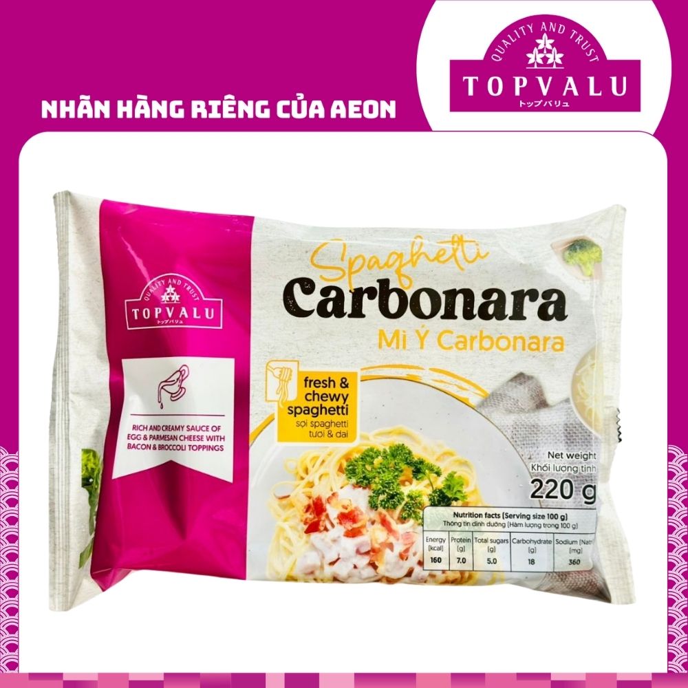 Mì Ý Carbonara Topvalu 220g