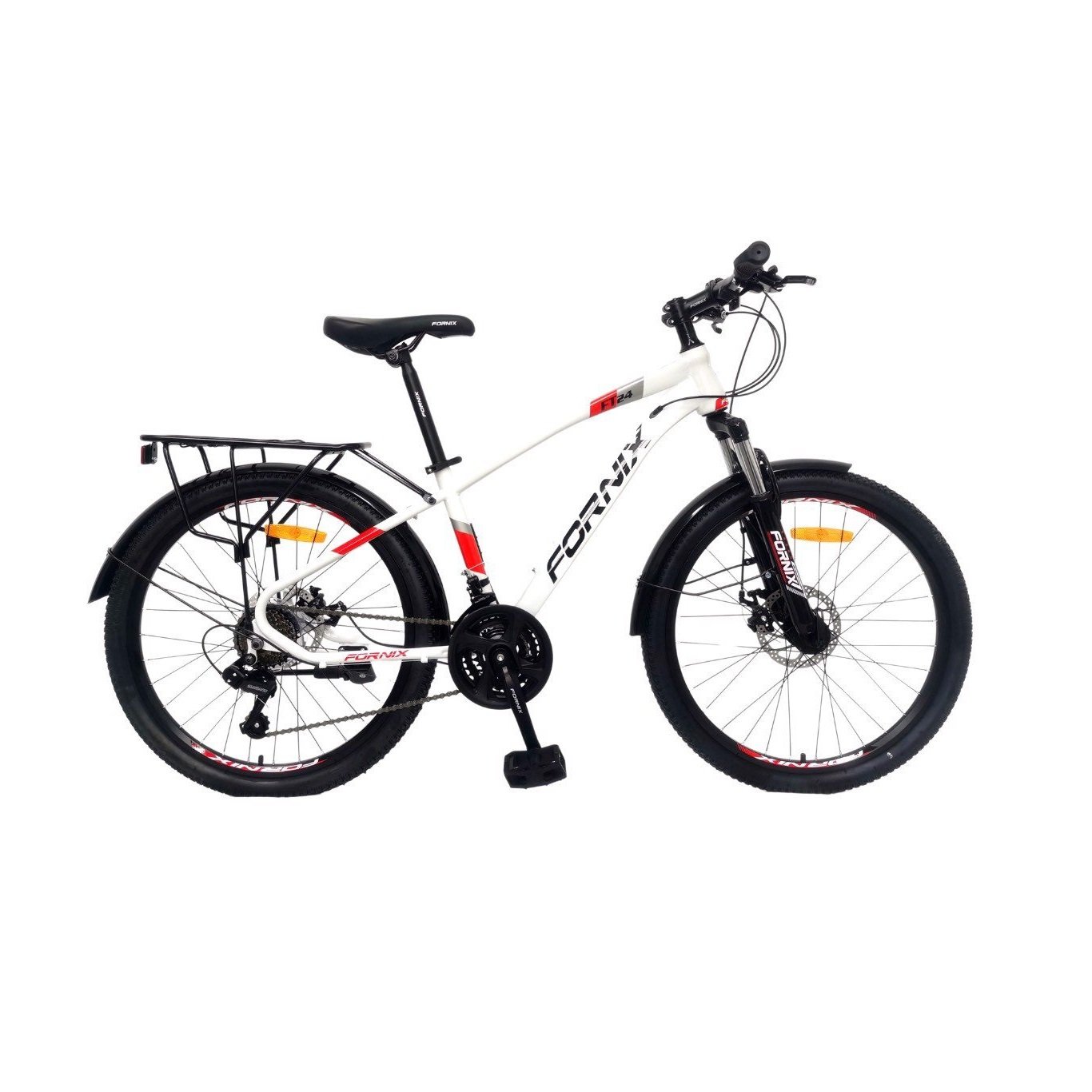 Xe Đạp Địa Hình Fornix FT24 24 Inch Màu Trắng Đỏ