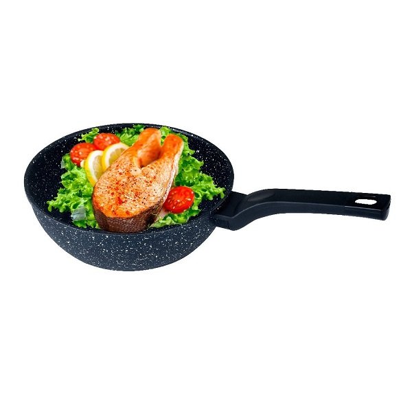 Chảo Hộp Kim Nhôm Vân Đá Đáy Từ Tithafac 18cm