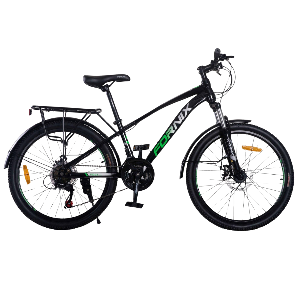 Xe Đạp Địa Hình 24 Inch Fornix FX24 Plus Đen-Lá