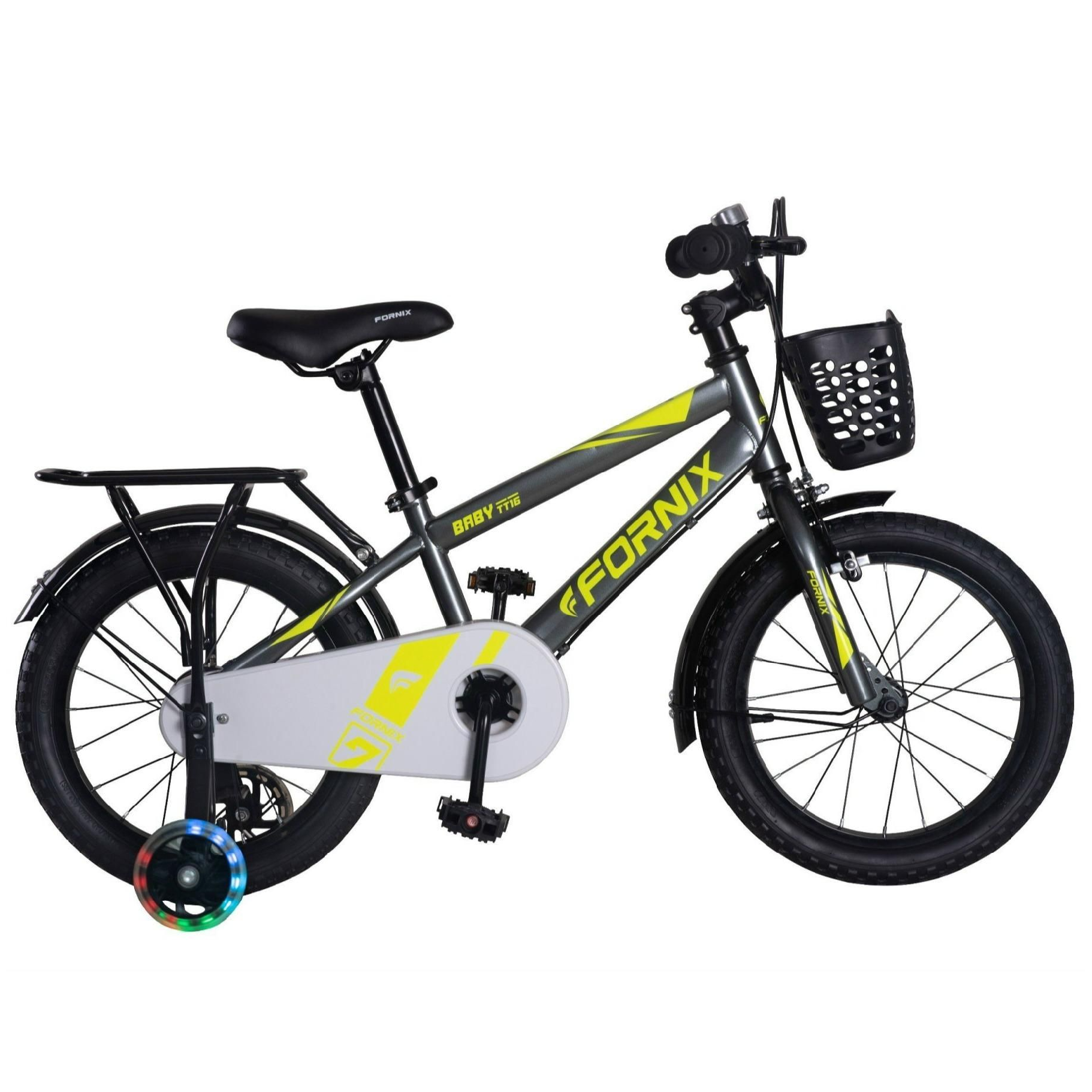 Xe Đạp Trẻ Em 16 Inch Fornix TT16 MY24 Xám-Vàng