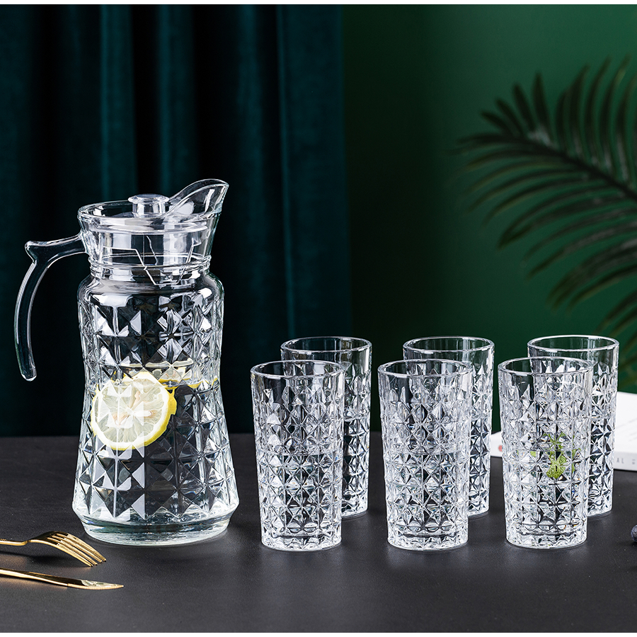 Mua Deli Bộ Bình Ly Thủy Tinh Deli Bright 7 Món | AEONESHOP