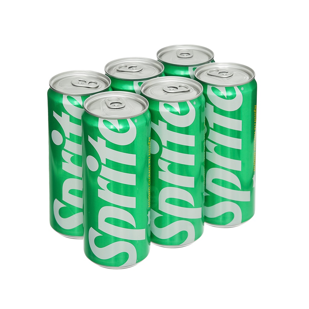 Lốc 6 Lon Nước Ngọt Sprite 320ml x 6 Lon