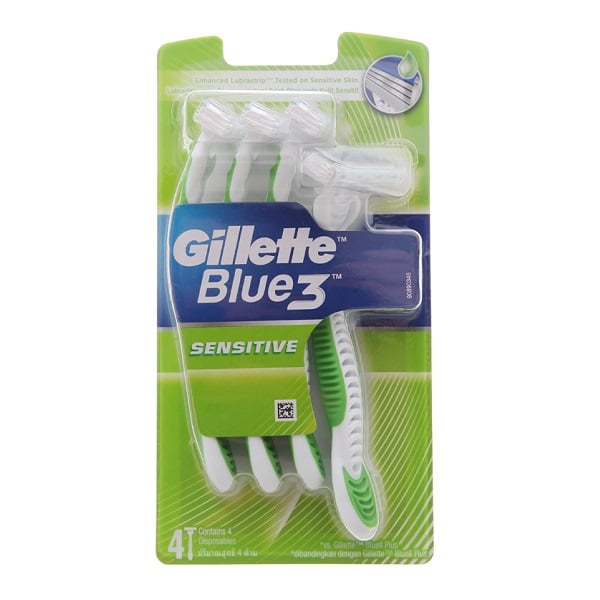 Dao Cạo Gillette Blue3 Sensitive 4S 4 Cây