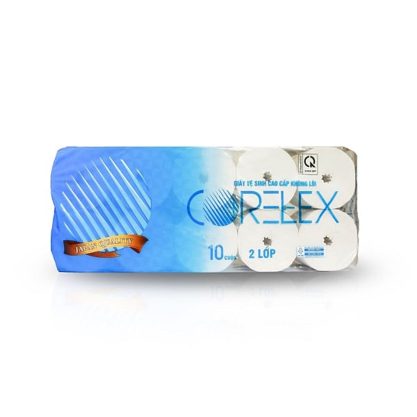 Giấy Vệ Sinh Corelex Không Lõi 10 Cuộn