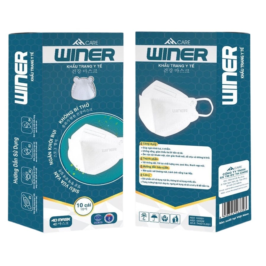 Khẩu Trang Y Tế Daiso Winner 4D TH Care