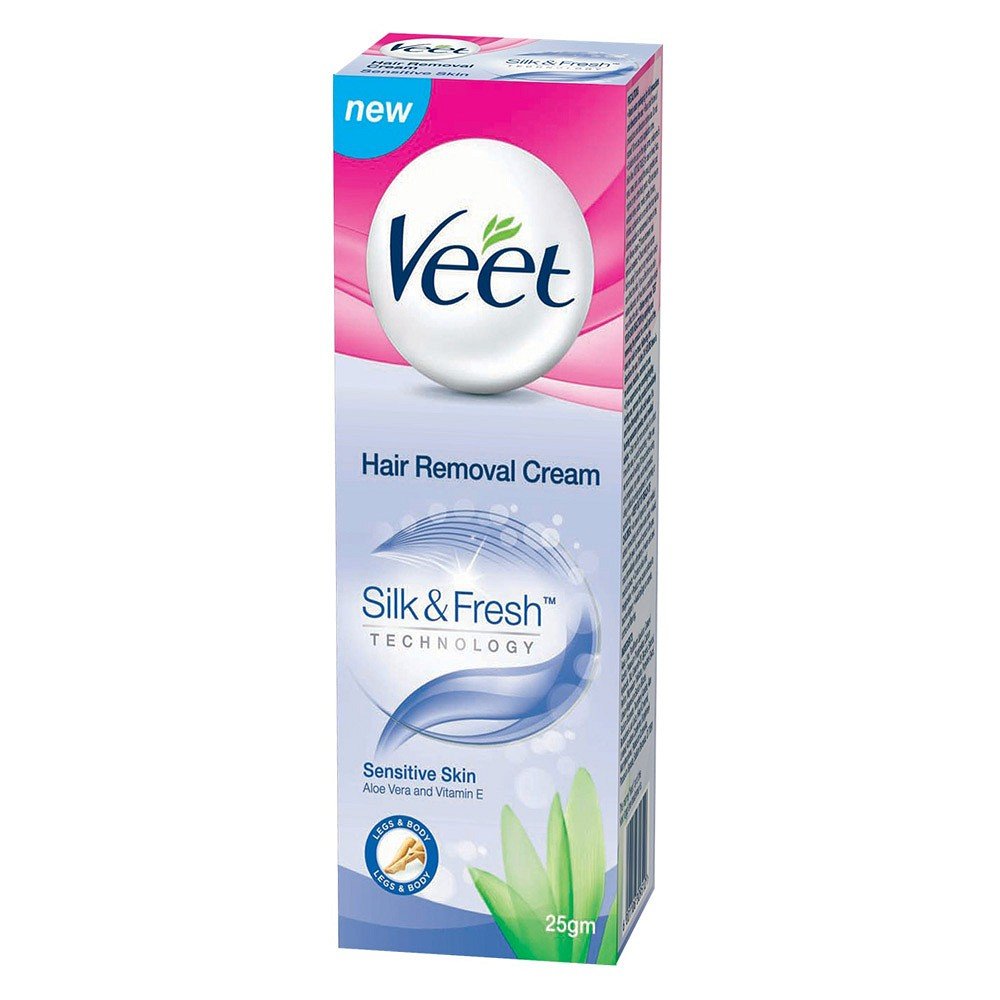 Kem Tẩy Lông Veet Silk & Fresh Cho Da Nhạy Cảm 25g