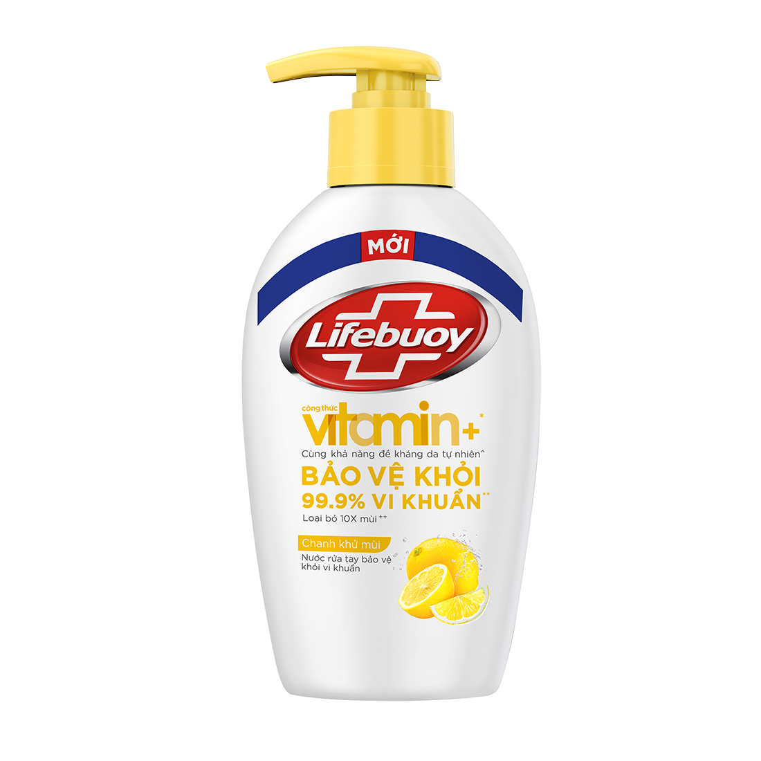 Nước Rửa Tay Lifebuoy Vitamin Chanh Khử Mùi Cho Tay Làm Bếp 180g