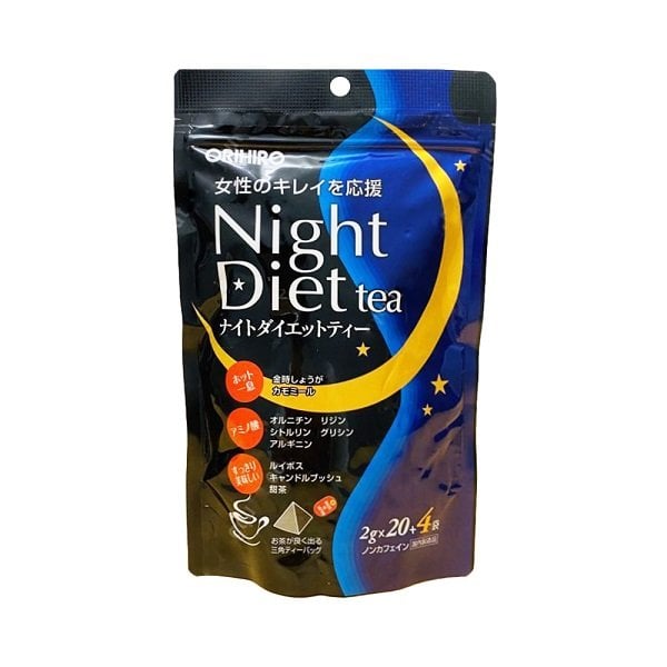 Trà Giảm Cân Orihiro Night Diet Túi Lọc 48g (2 x 24 Gói)