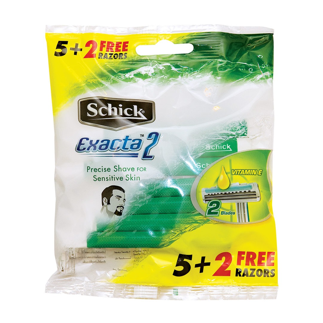 Dao Cạo Schick Exacta2 Sensitive 5+2 Cây