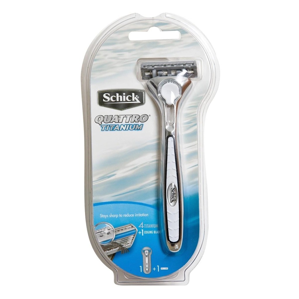 Dao Cạo Schick Quattro Titanium 1 Cán Và 1 Đầu Cạo