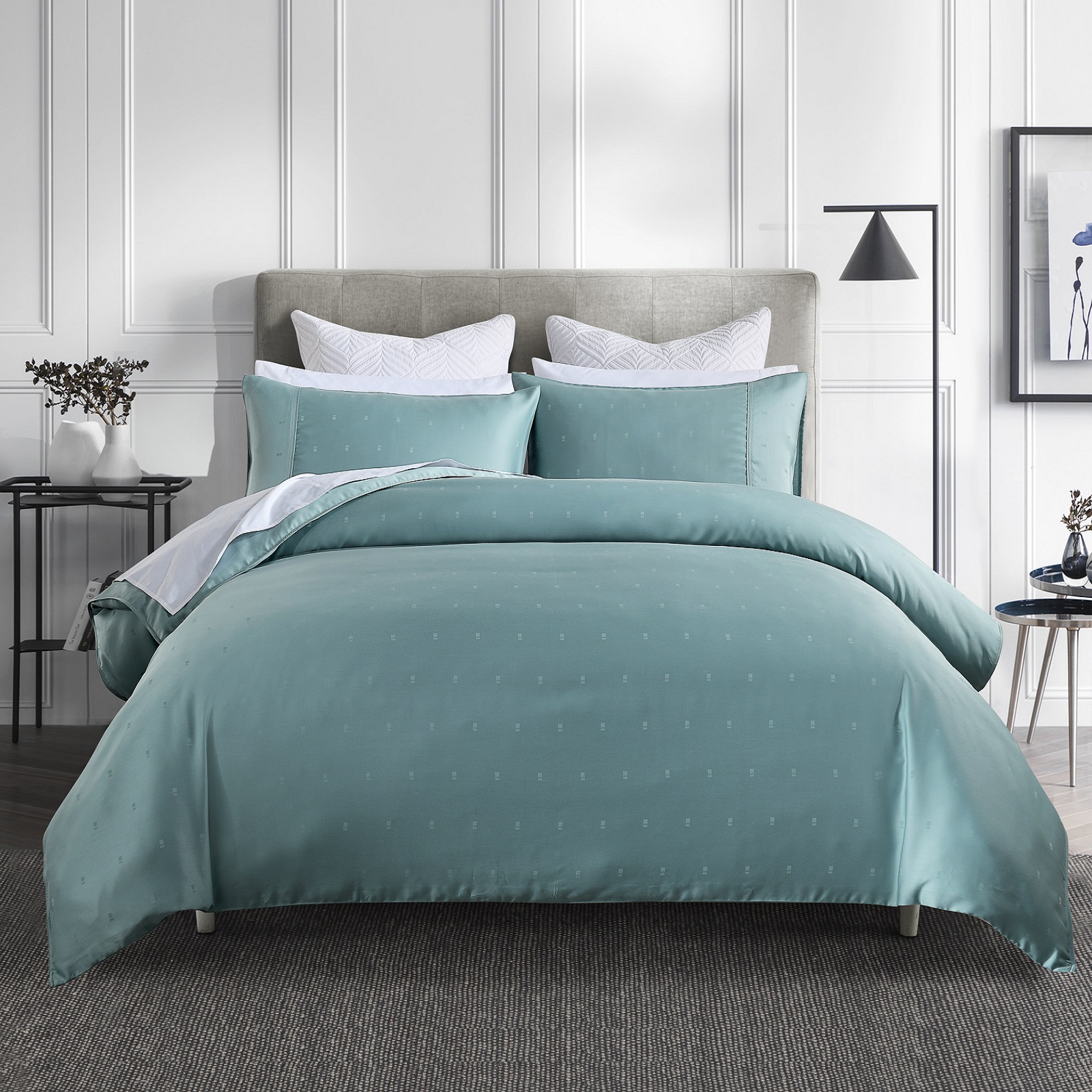 Bộ Drap, Áo Gối Và Bọc Mền Jean Perry Tencel Harley Series 180X200+40cm