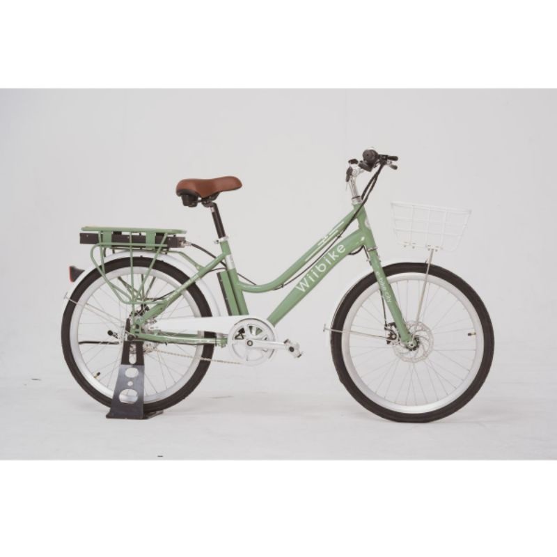 Xe Đạp Trợ Lực Điện Wiibike Summer 36V 24 Inch Màu Matcha